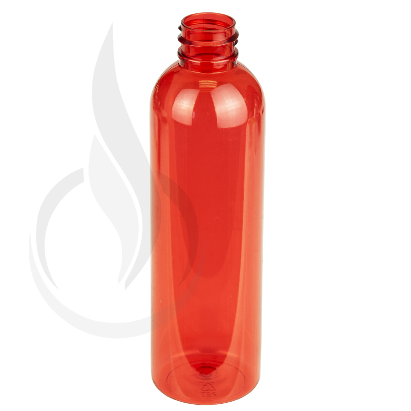 120ml Red Cosmo Round PET Plastic Bottle 20-410 - Liquid Bottles LLC