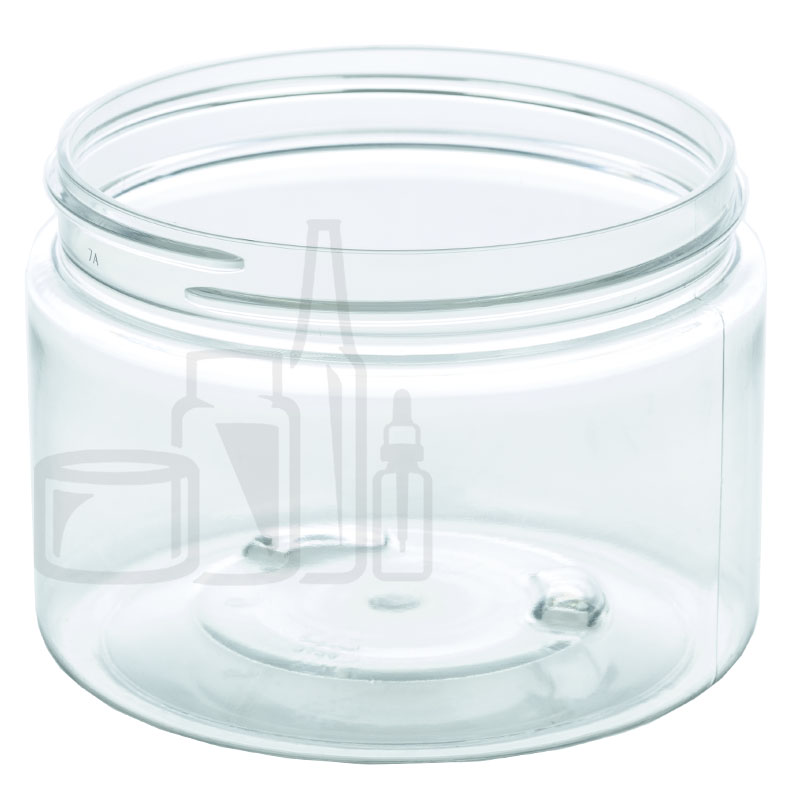 Plastic Jars With Screw On Lids Consolidated Plastics 8 Ounce Natural ...
