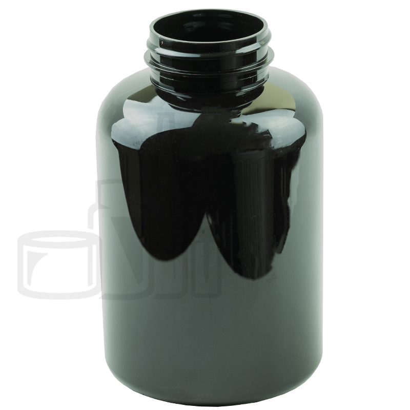 500cc Dark Amber PET Plastic Packer Bottle 45-400 - Liquid Bottles LLC