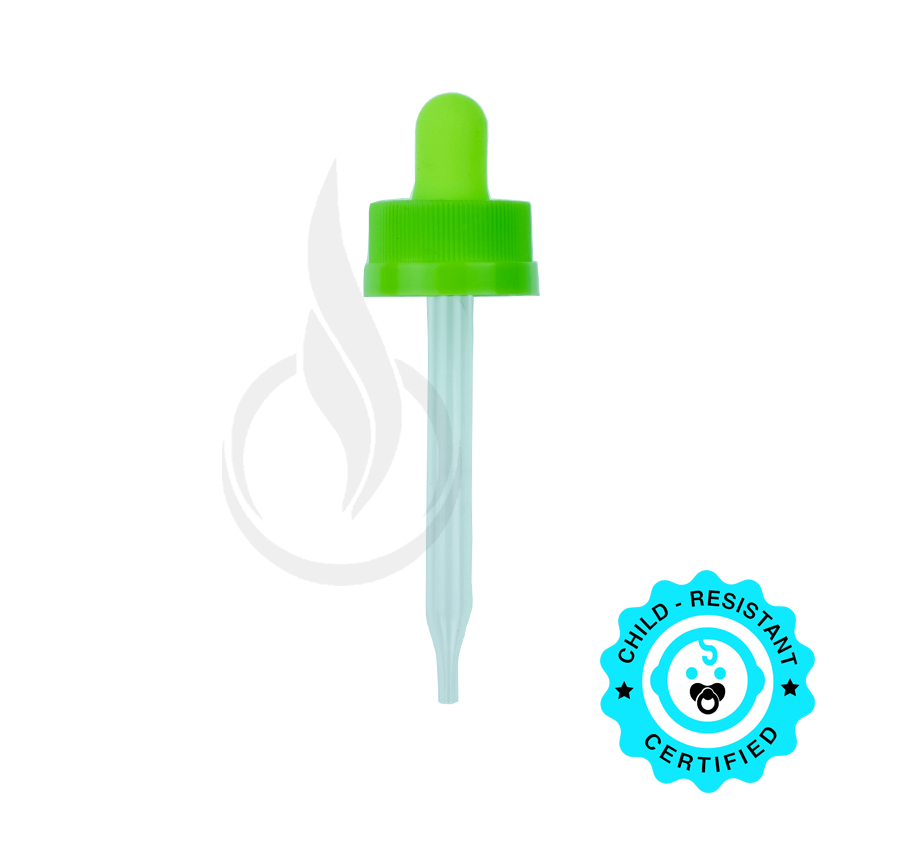 CRC Dropper - Lime Green - 89mm 20-400 - Liquid Bottles LLC